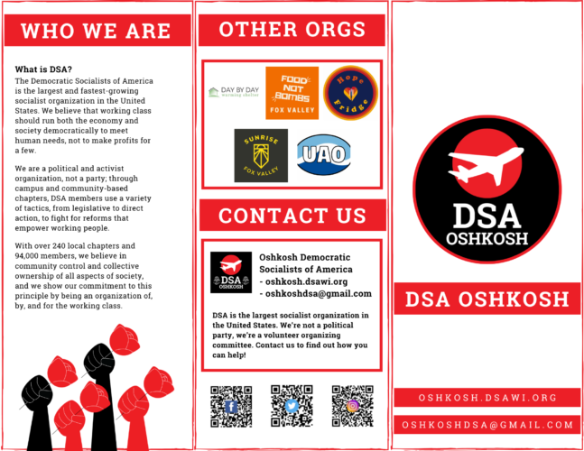 Flyers & Pamphlets - DSA Oshkosh